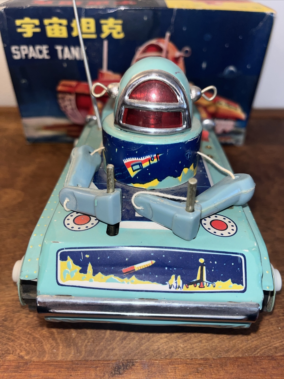 Vintage Gyro Action Space Tank In Original Box WORKS! | eBay