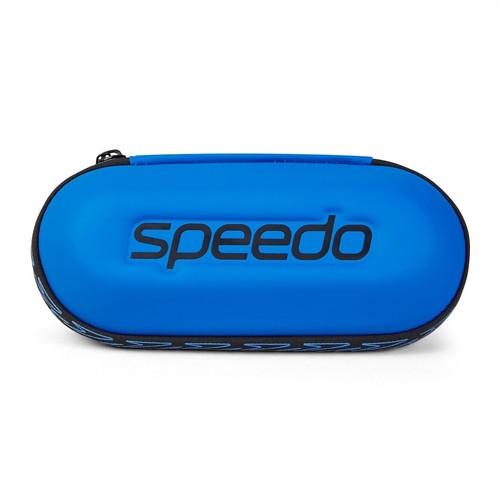 SPEEDO GOGGLE HARD CASE ZIP CLOSE POUCH DRAINAGE HOLES BAG CLIP ATTACH ...