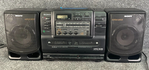 Sony CFD-545 Stereo 🎶 Mega Bass FM/AM Radio CD Cassette-Corder Boombox ...