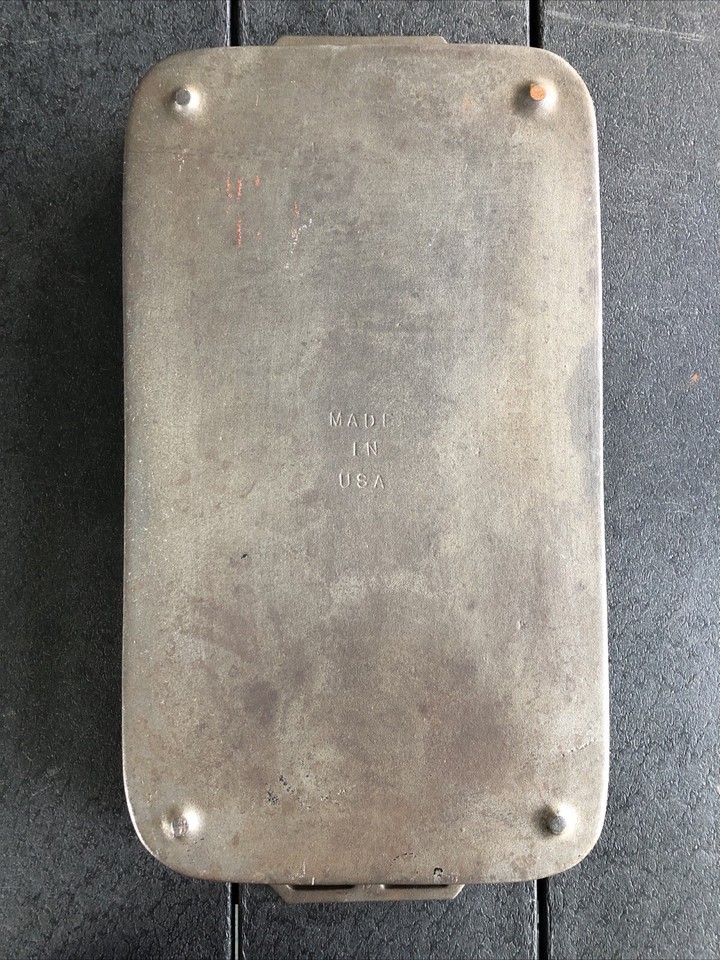 Vintage Lodge Cast Iron Roaster Fish Fryer Pan 21" x 11" USA Large ...