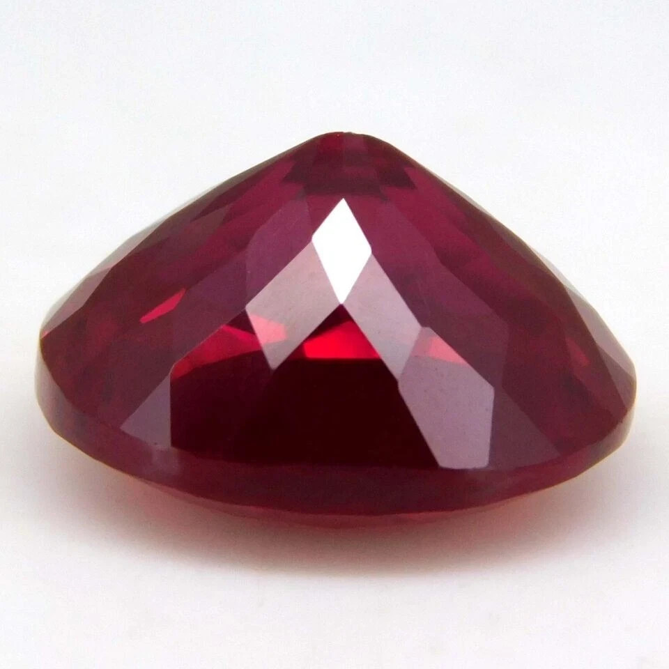 Flawless 25 CT+ Natural Oval Cut Red Burma Ruby Loose Certified ...