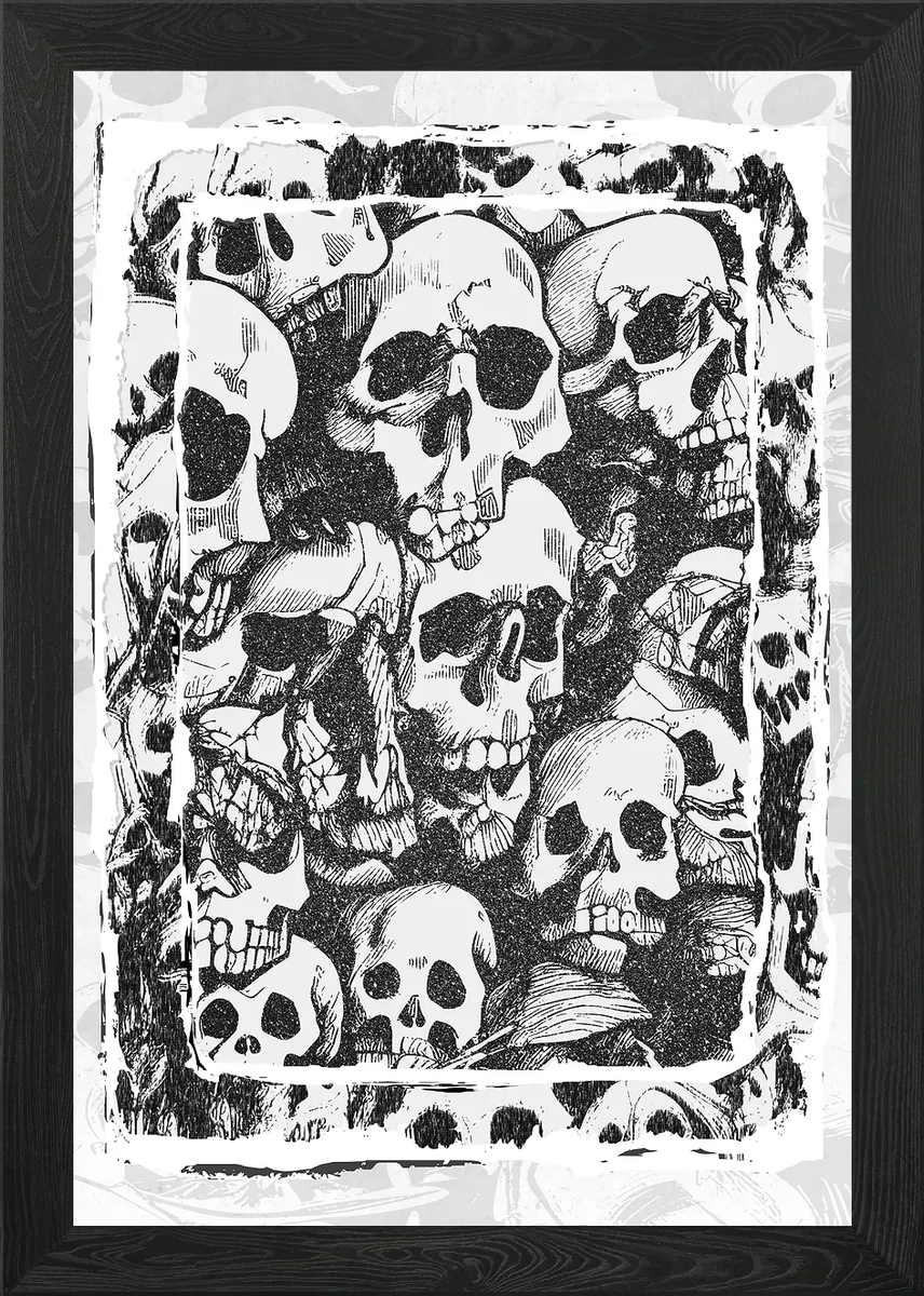 Skull and Skulls Framed Wall Art Poster Canvas Print Picture | eBay UK