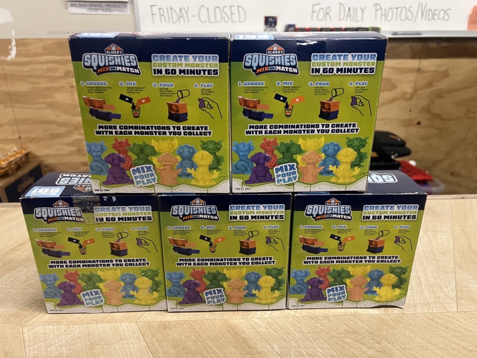 NEW Elmer’s SQUISHIES DIY Mix & Match Squishy Toy Kit 2 Count LOT OF 5 ...