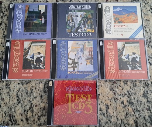 Stereophile LOT of 7 ~ Test CD 2,3 Intermezzo Festival Concert Sonata ...