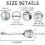 6pcs Stainless Steel Square Soup Spoon Dinner Spoon Flat Spoon Flatware ...