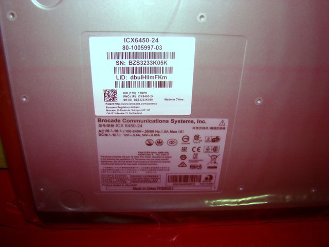 Brocade ICX 6450-24P 24 Ports Rack Mountable Ethernet SFP Switch for ...