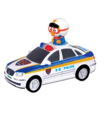 Korean TV Anime Little Penguin Pororo Push And Go Police Car Toy Cute ...