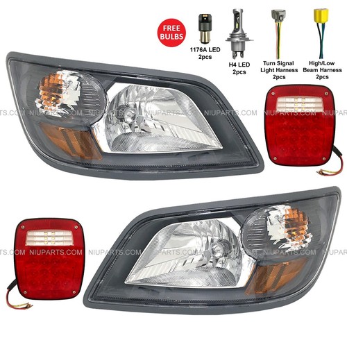 Headlight w/ LED Bulbs & LED Tail Light LH & RH Fit: Hino 258ALP 268 ...