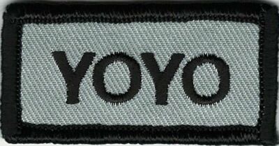 Gray Black YOYO You're On Your Own Patch Fits For VELCRO® BRAND Loop ...