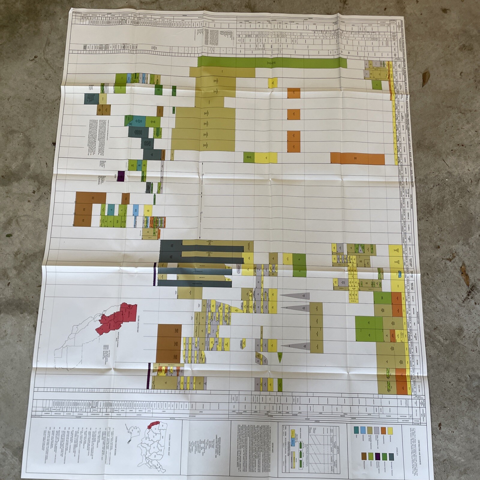 COSUNA Geologic Stratigraphic Correlation Chart northern California ...