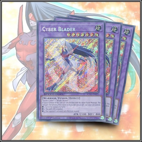 YuGiOh CYBER BLADER x3 | ALEXIS'S DECK ️ SECRET RARE ️ 1ST EDITION 💎 | eBay