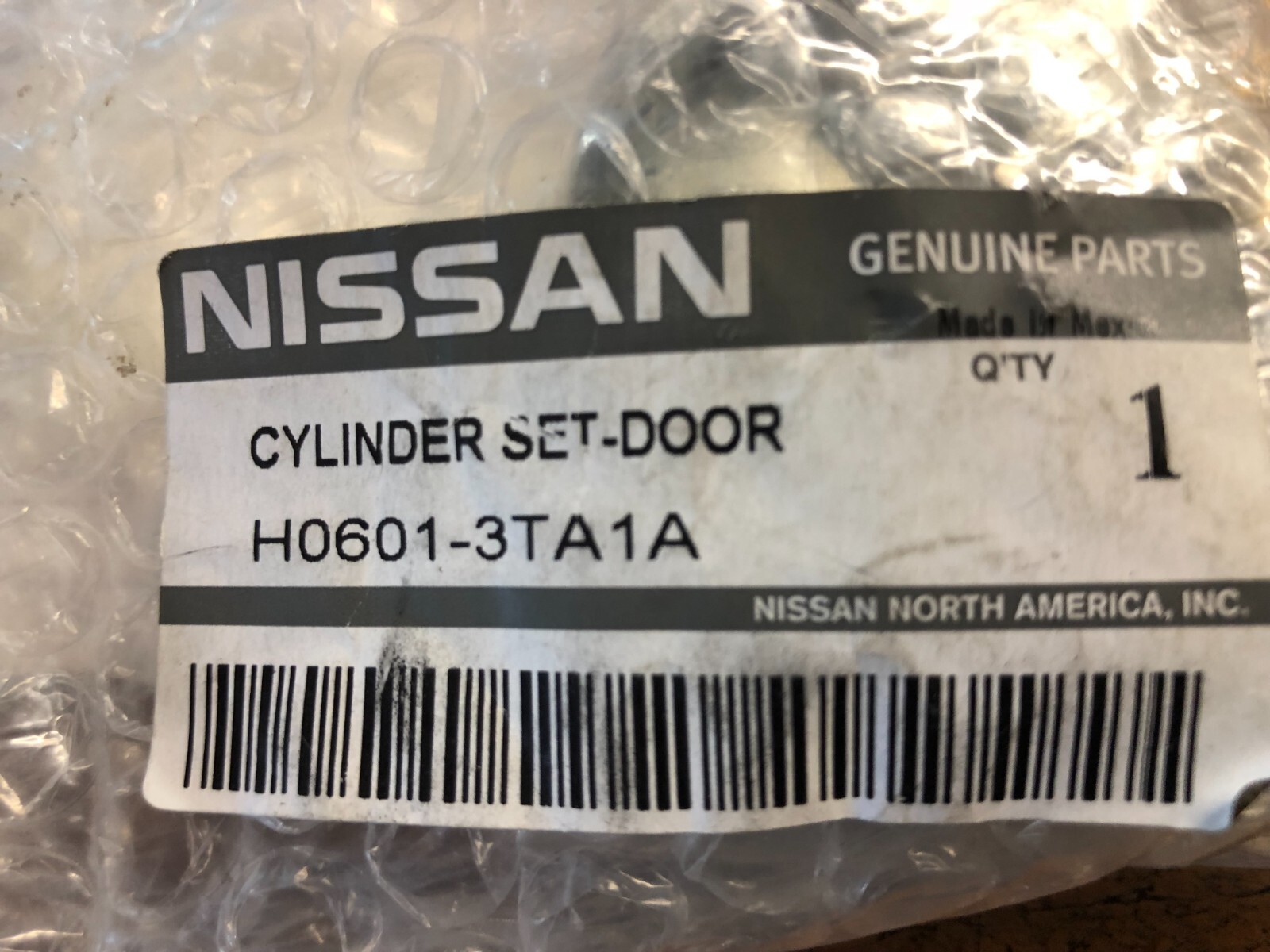 Nissan H06013TA1A Genuine OEM Lock Cylinder for sale online | eBay