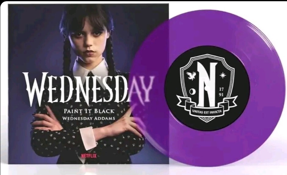 WEDNESDAY NETFLIX SERIES PAINT IT BLACK & MAIN TITLE THEME - ON 7 ...