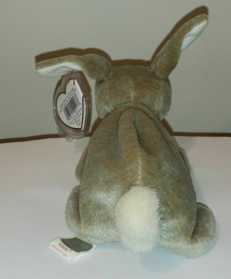 Ty Beanie Baby - NIBBLY the Bunny Rabbit 6" NEW MWMTs Plush Stuffed ...