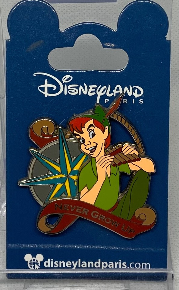 Disney Film Characters Peter Pan with Pan Pipes & Compass Never Grow Up ...