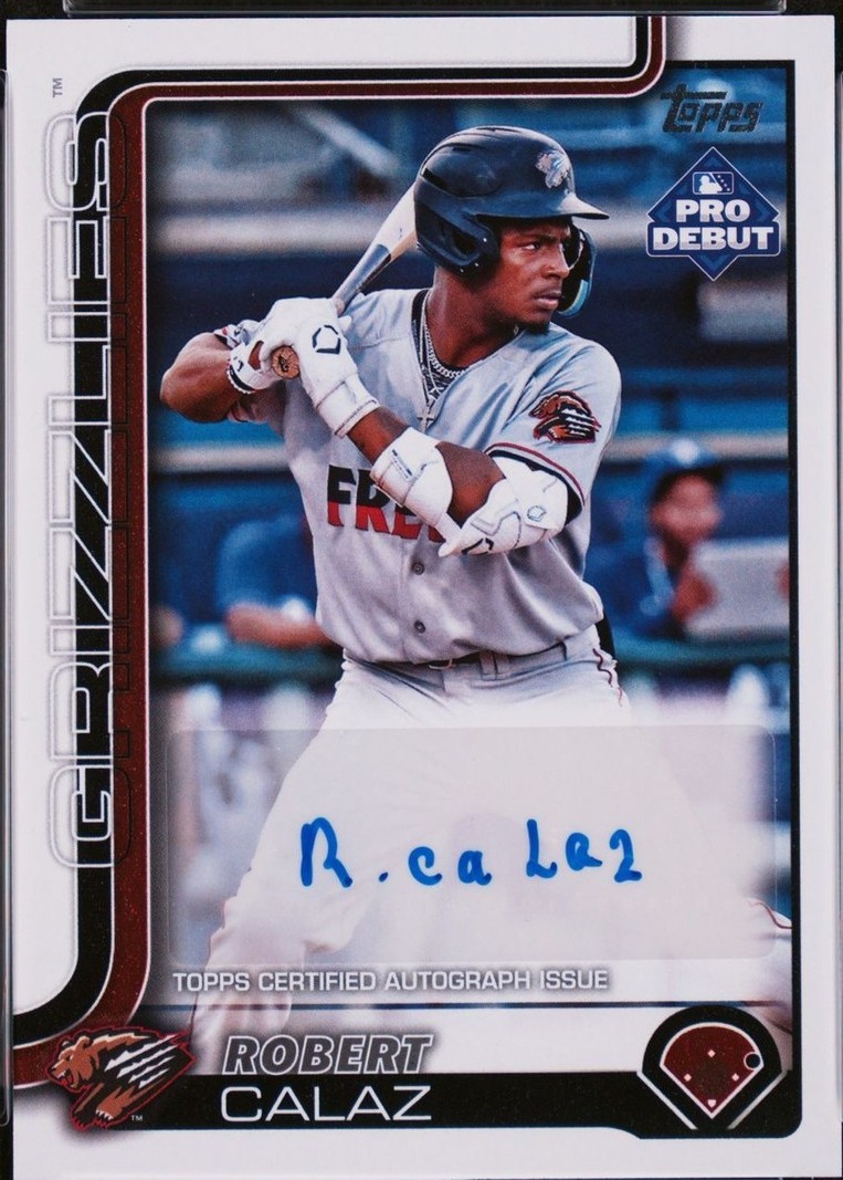 2025 Topps Pro Debut - Robert Calaz #PD-77 Autographs (AU, RC) for sale ...