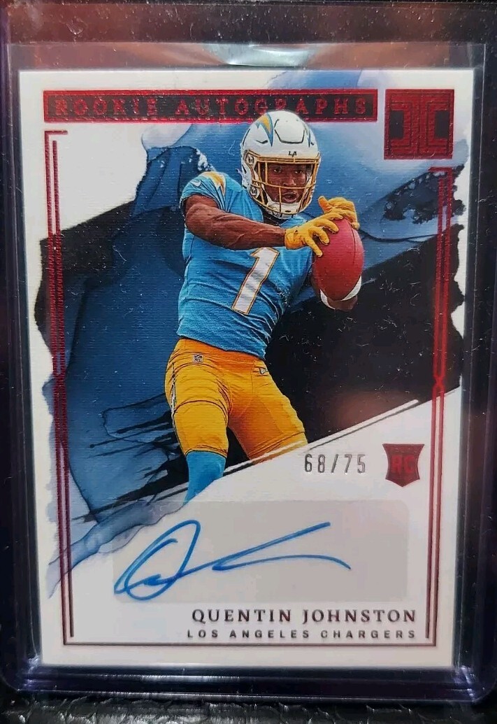 2023 Panini Impeccable - Rookie Autographs Quentin Johnston #RA-QJ Red ...