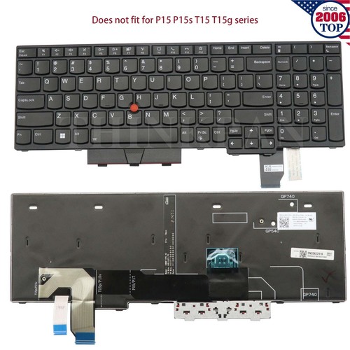New US Backlit keyboard for Lenovo Thinkpad L15 Gen1 Gen2 P15v Gen3 ...