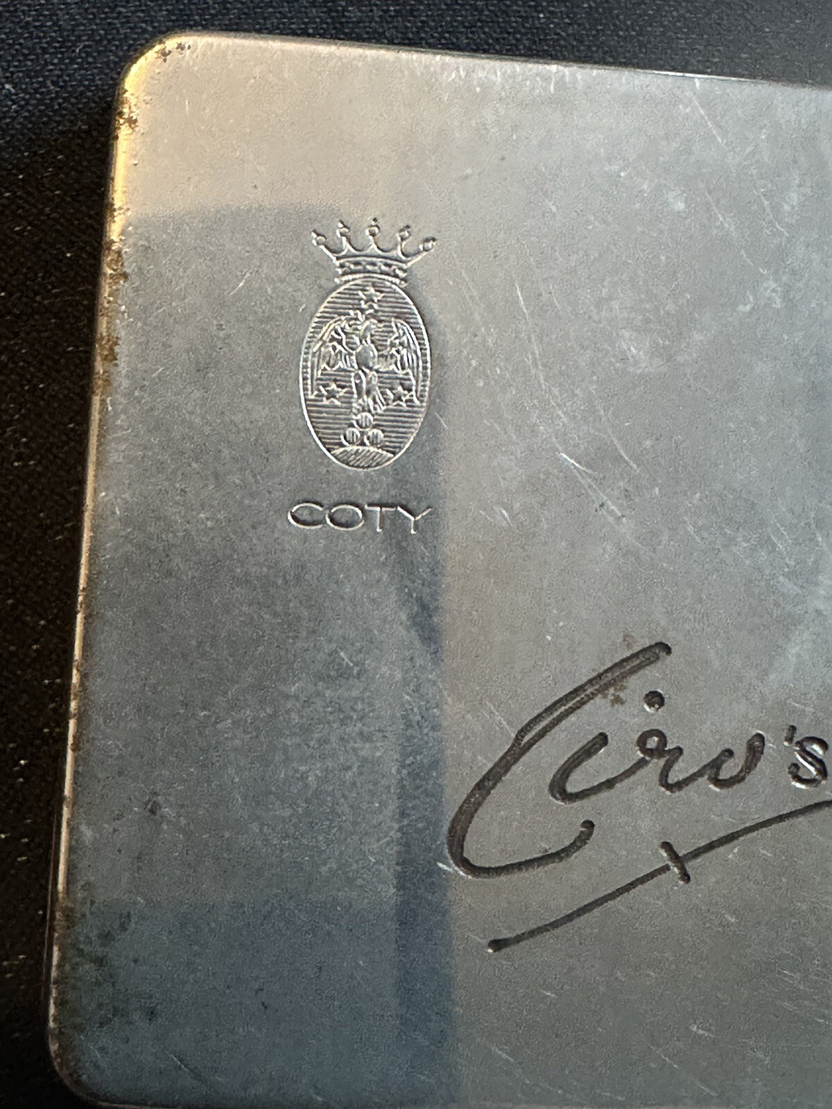 Pair Of Vintage Coty miniature powder compacts With Mirrors. One With ...