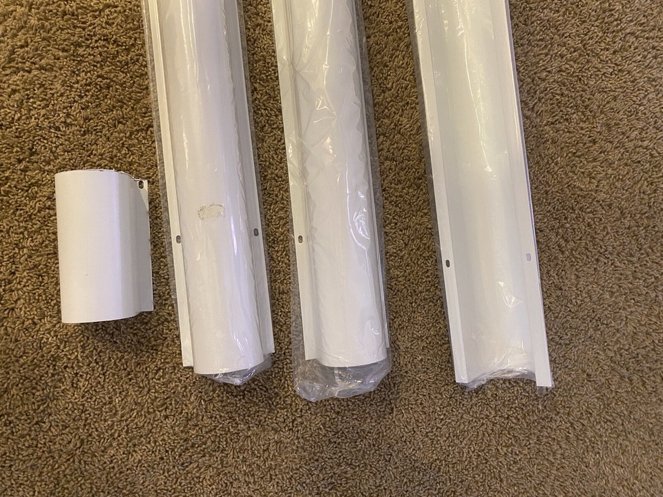 Electriduct 15’ PVC Flanged Wire Guard U Channel Surface Cable Raceways ...