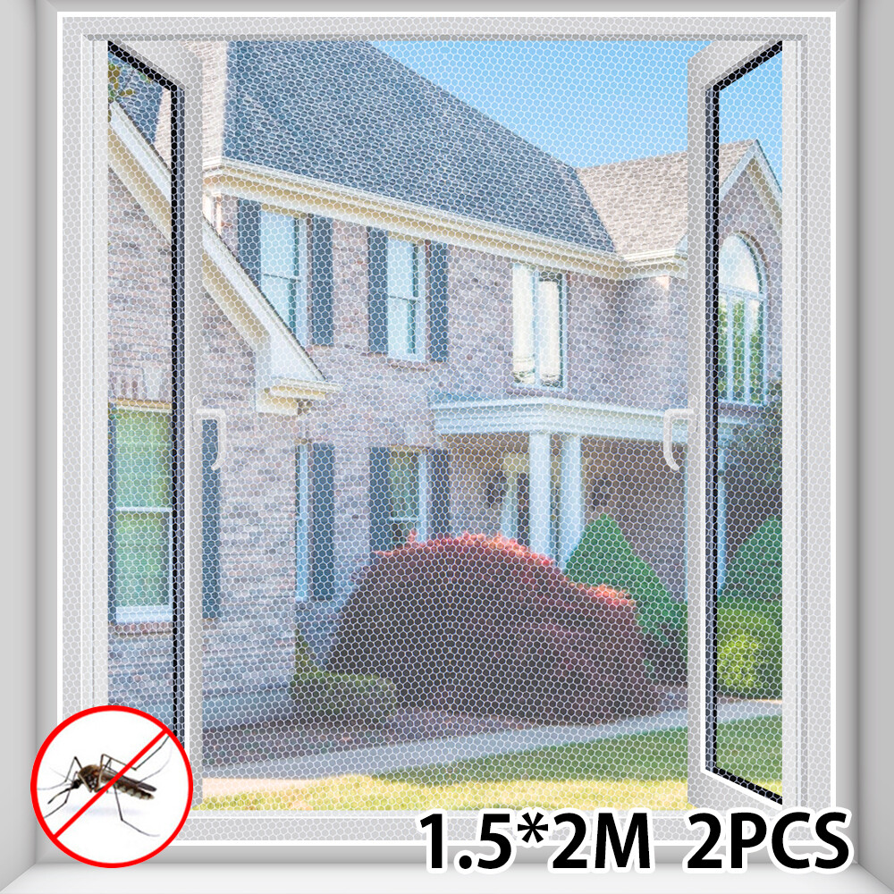 2PCS Mosquito Net for Windows insect mesh curtain wasp bug cover fly ...