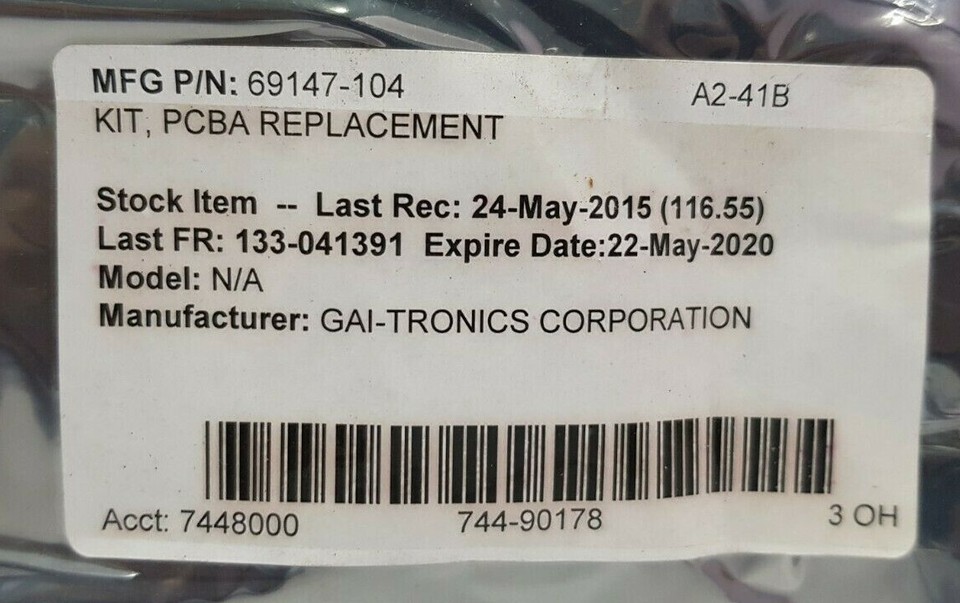 GAI-TRONICS PCBA REPLACEMENT KIT 69147-104 / FAST SHIP DHL OR FEDEX | eBay