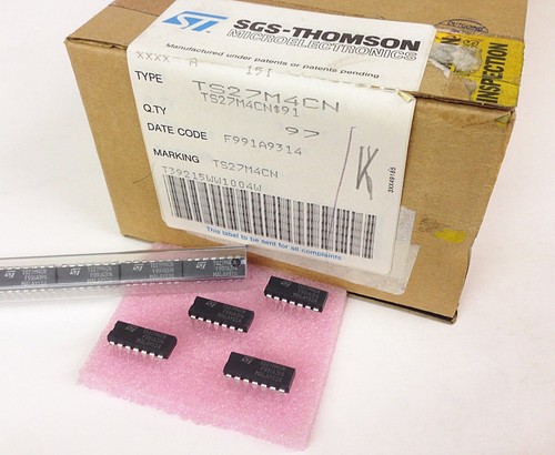 8 pieces TS27M4CN PREC. LOW POWER CMOS QUAD OP AMP TLC27M4 LMC660 NEW ...