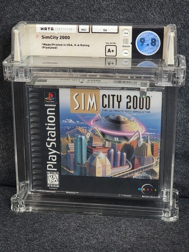 PS1 SIM CITY 2000 Wata 9.8 A+ New Sealed Top Pop SimCity VGA ...