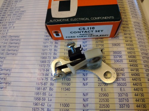 MOTORCRAFT CONTACT IGNITION POINTS - FITS: FORD ANGLIA 105E SUPER 123E ...