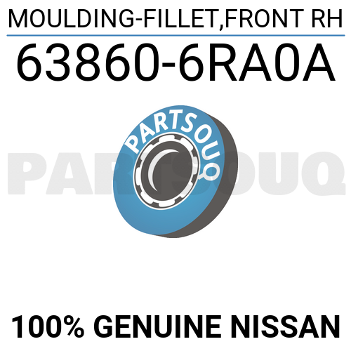 638606RA0A Genuine Nissan MOULDING-FILLET,FRONT RH 63860-6RA0A | eBay