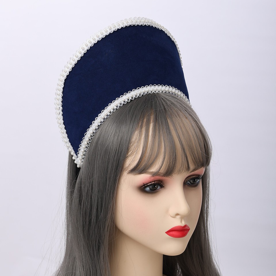 Renaissance Women Tudor Headpiece Medieval Royal French Hood Coronet ...
