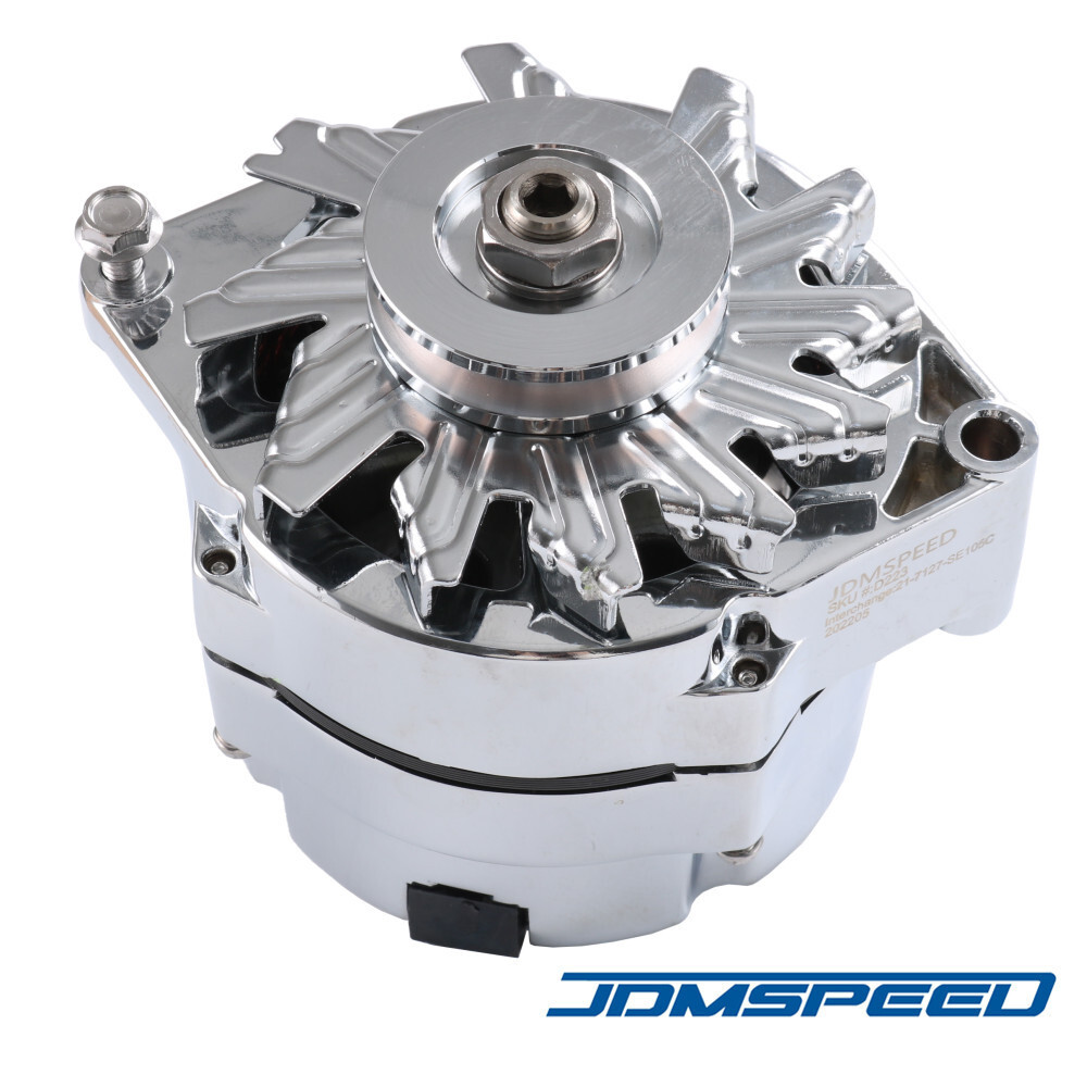 New 12V Chrome Alternator 1 Wire For Chevy GM BBC SBC 327-350-396-427 ...