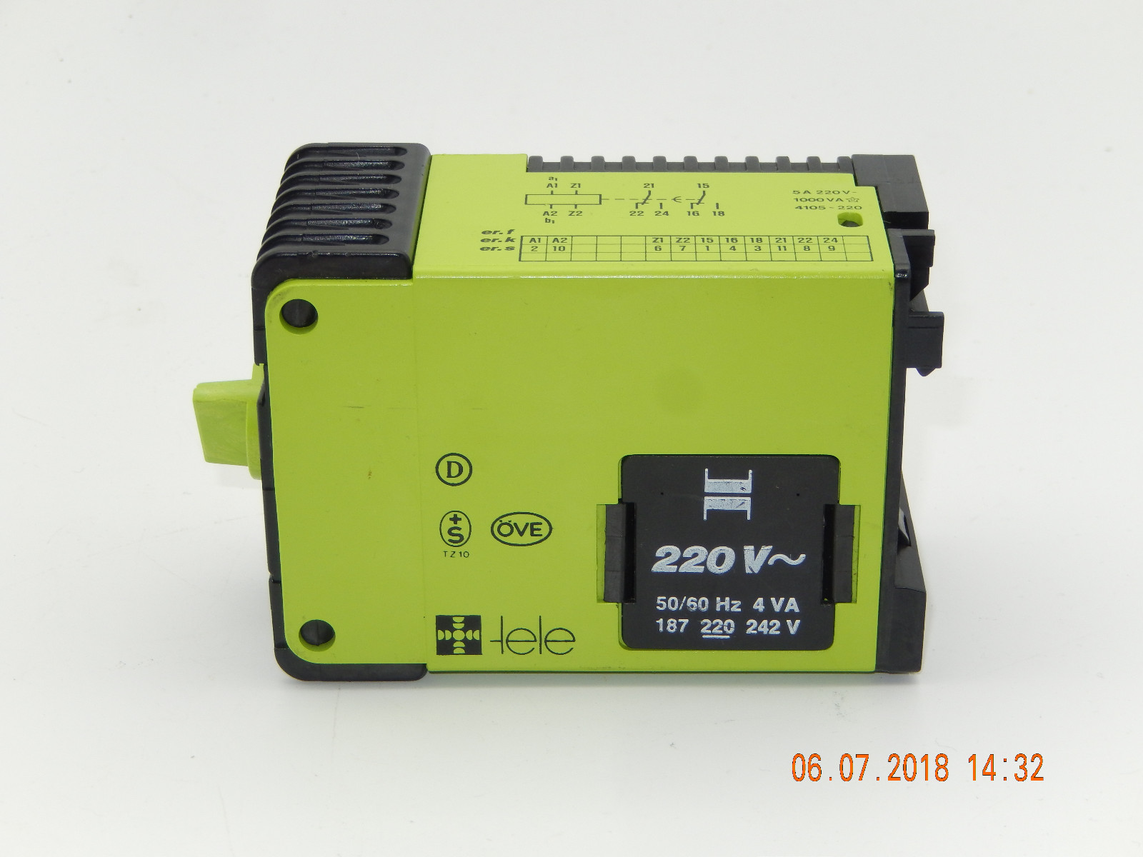 Tele Haase er.k 4105-220 Zeitrelais 4105 220VAC 0-60sec. geprüft ...