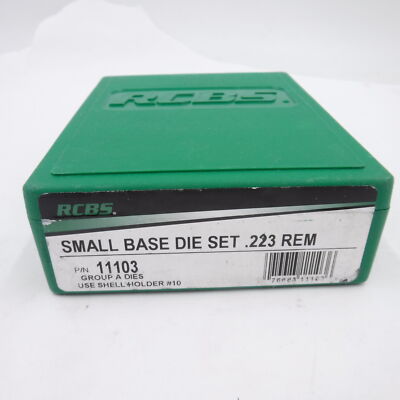 Brand New RCBS Small Base 2 Die Set 223 .223 Remington 11103 Reloading ...