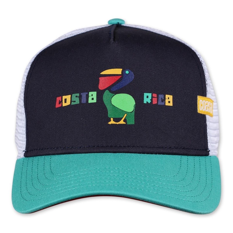 Coastal HFT Costa Rica Cap Navy High Fitted Trucker Meshcap Hat Djinns ...