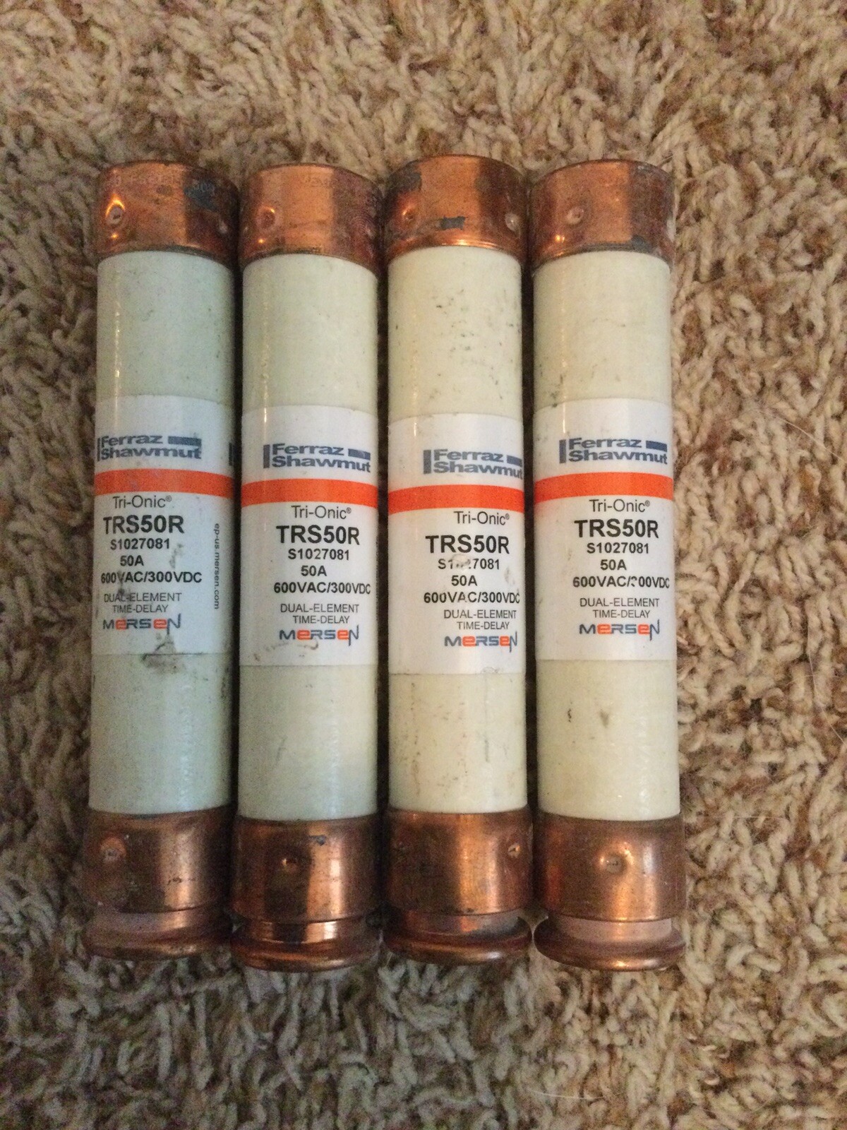 Mersen Ferraz Shawmut TRS50R Tri-Onic 600VAC 300VDC 50A RK5 (4 Pack) | eBay