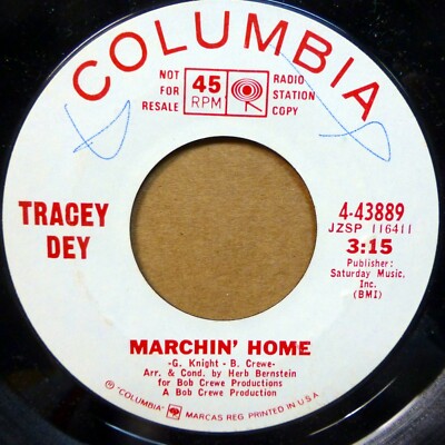 TRACEY DEY teen soul pop VG+ Promo 45 Teddy's The Boy I Love / Marchin ...