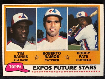 1981 Topps Baseball Card Expos Future Stars Tim Raines RC #479 EXMT ...