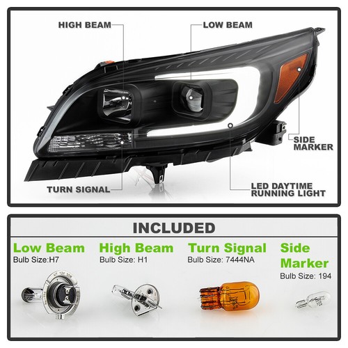Car & Truck Lighting & Lamps 2013-2015 Chevy Malibu Black LED Tube ...