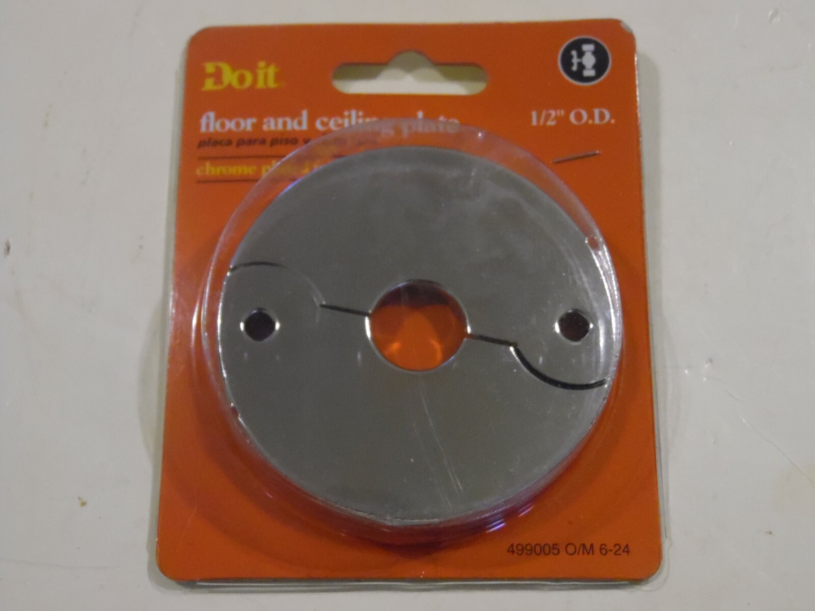 Do it Best, 1/2" O.D. Chrome Plated Floor & Ceiling Split Plate, 499005 ...