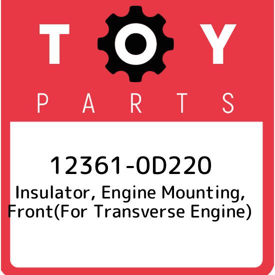 12361-0D220 Toyota Insulator, engine mounting, front(for transverse ...