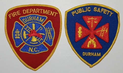 Lot of 2 Durham NC Public Safety Fire Patches Durham County North Carolina | eBay