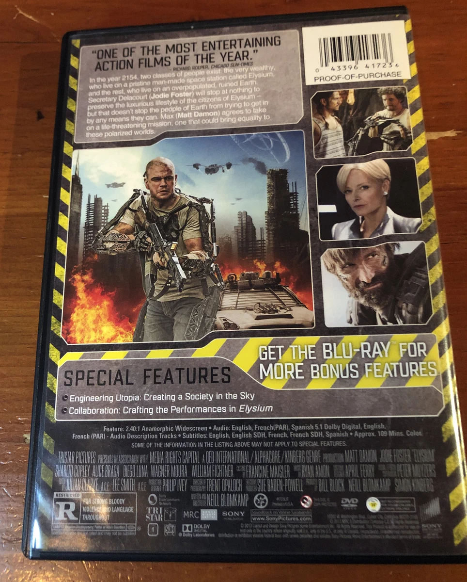 Elysium Dvd Cover