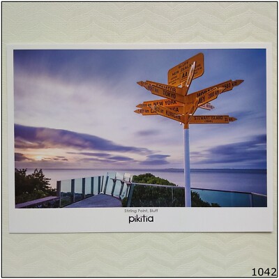 Stirling Point Bluff Pikitia NZ Postcard (P1042) | eBay