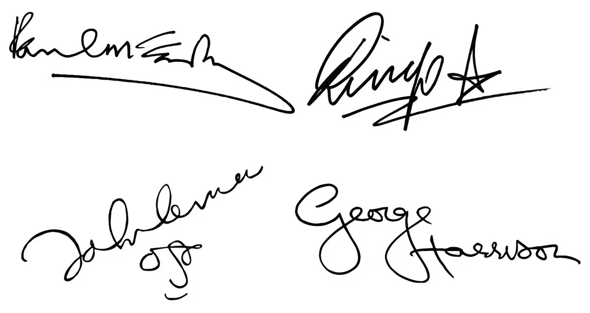 Signatures For Names Starting With G
