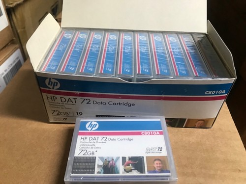 10 pack Genuine HP Hewlett Packard DAT 72 Data Cartridge 36/72GB C8010A ...