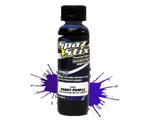 Spaz Stix Candy Purple Airbrush Ready Paint 2oz Bottle SZX15600 15600 ...