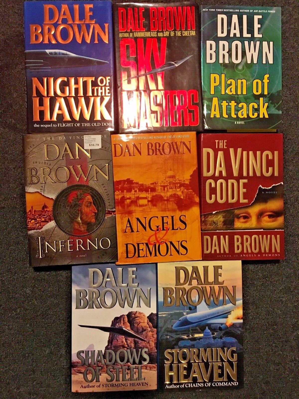 Lot of 8 Dale Brown Book Military War Fiction Hardcover | eBay