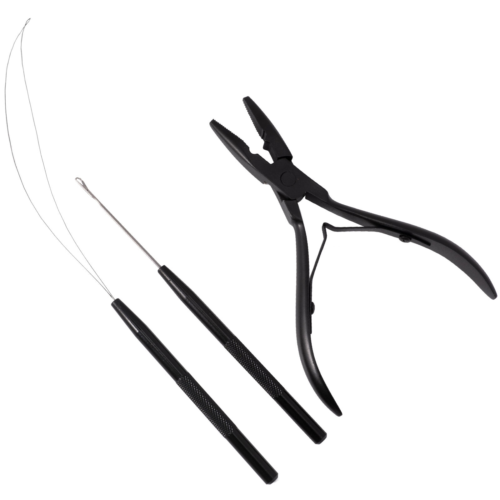 Hair Extension Beading Tool 2In1 Microlink Pliers Loop Needle Pulling ...