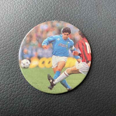 Maradona Napoli Plascot 1996 Football Technik WFF Pog Flip Cap *Rare ...